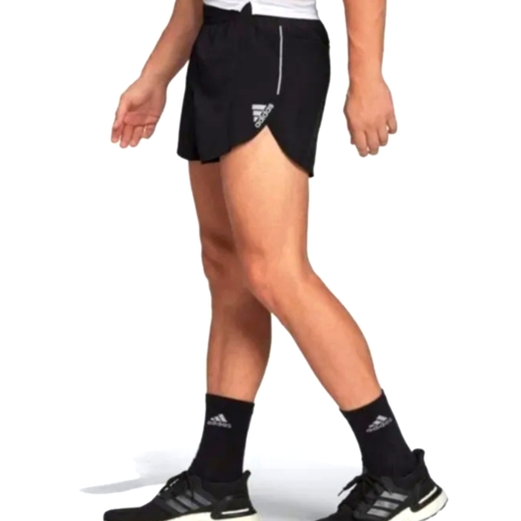 adidas | Shorts | Adidas Own The Run Split Running Woven Shorts Black ...